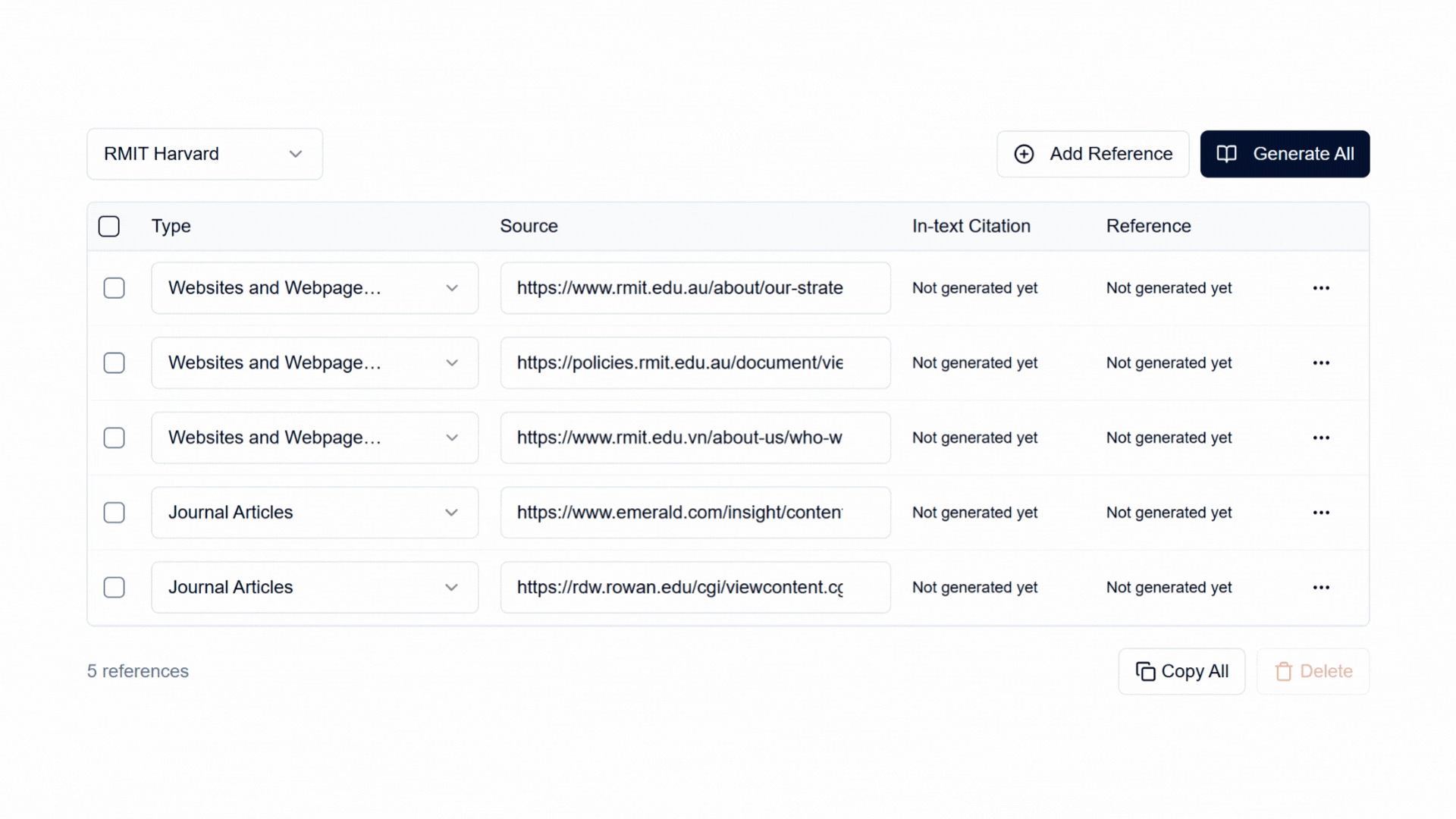 RefMaster | RMIT Harvard Referencing Tool